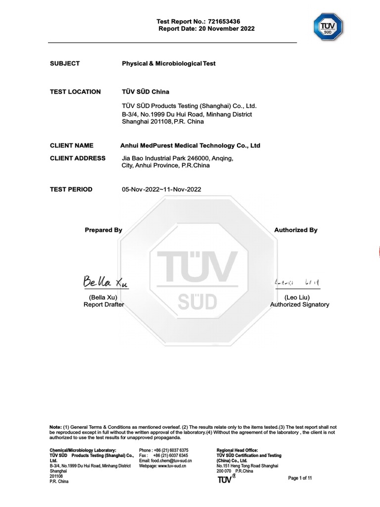 Certificado BFE Tela SMS 45 GRAMOS | PDF | Colony Forming Unit | Aerosol