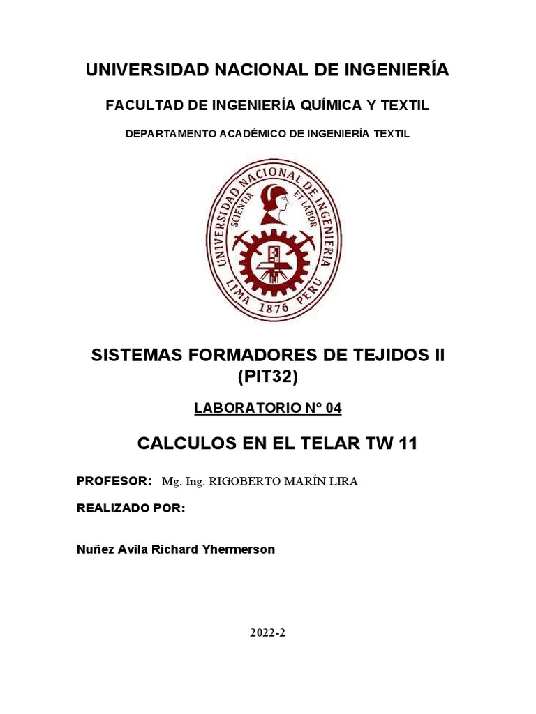 INFORME N°4 de BASURTO MICHUE y CRUZ CALERO - OLIVER KEVIN BASURTO ...