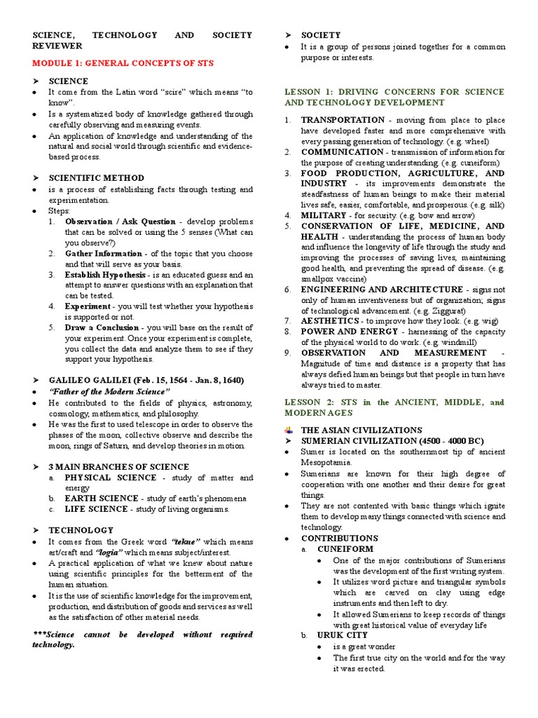 STS (REVIEWER) | PDF | Science | Id