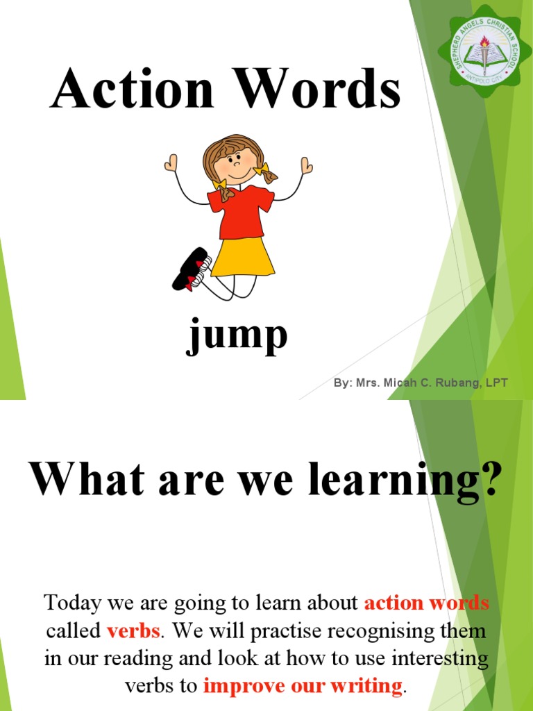 Action Words - Verb | PDF
