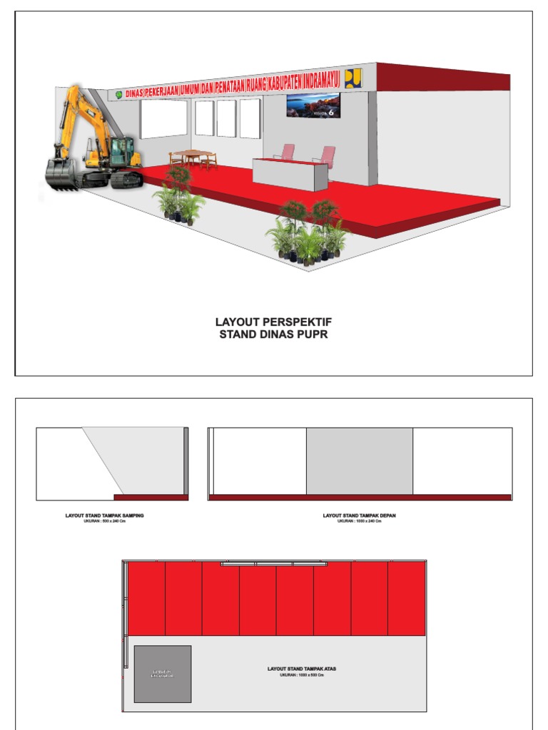 Layout Stand Dinas PUPR 500x240 Cm | PDF