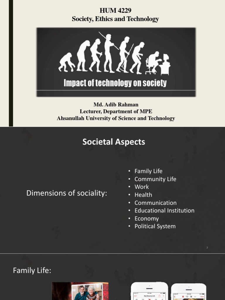 Impact of Technology on Society | PDF | Communication | Transport