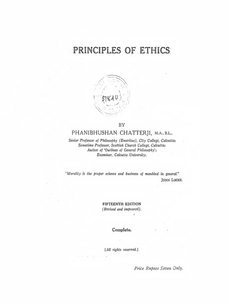 Principles-Of Ethics PC | Download Free PDF | Hedonism | Morality