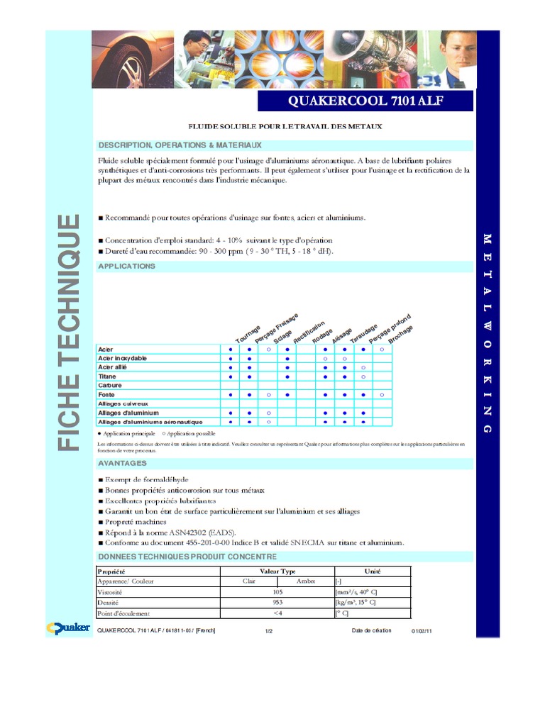 Quakercool 7101 ALF | PDF