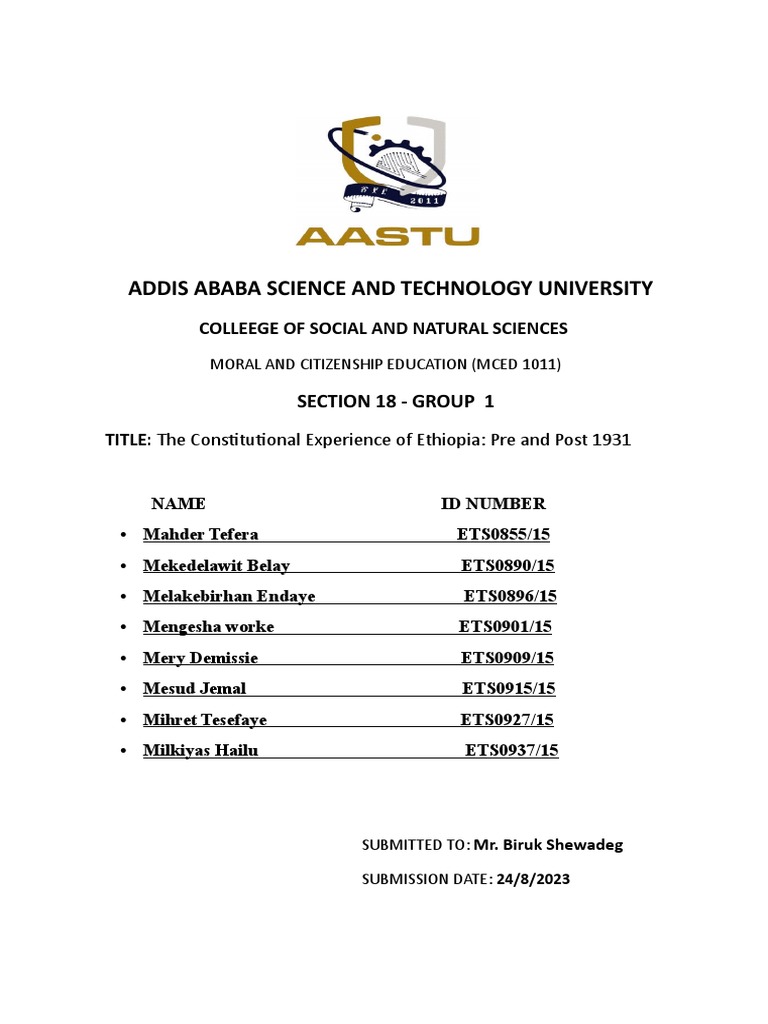Civic Assignment | PDF