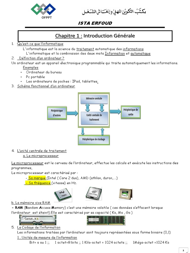 Chapitre 1 Introduction Générale | PDF | Système d'exploitation | Logiciel