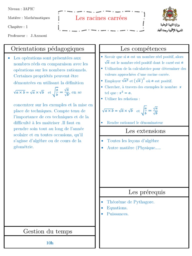Chapitre 1 3apic Pdf