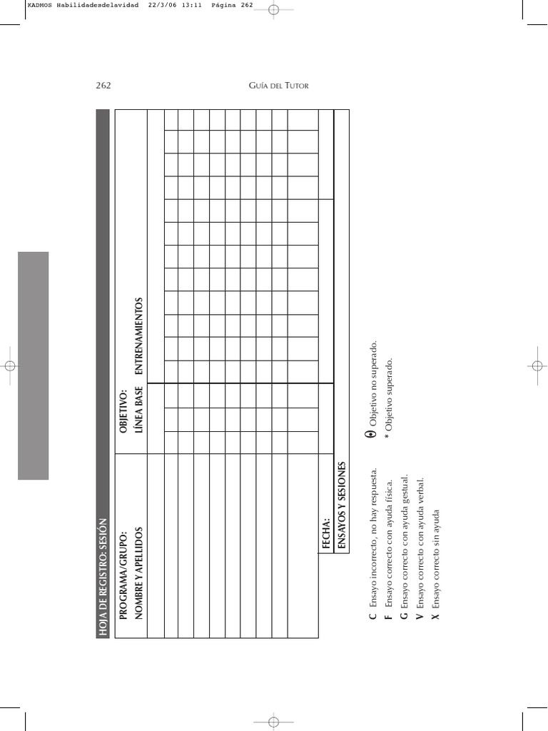 Tabla Registro Evaluacion Proy Ecto Autonomía y Prelaboral | PDF