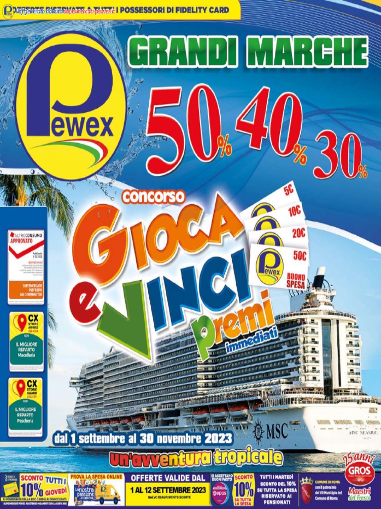 Volantino Supermercati PEWEX - Offerte Valide Nei Punti Vendita Pewex | PDF