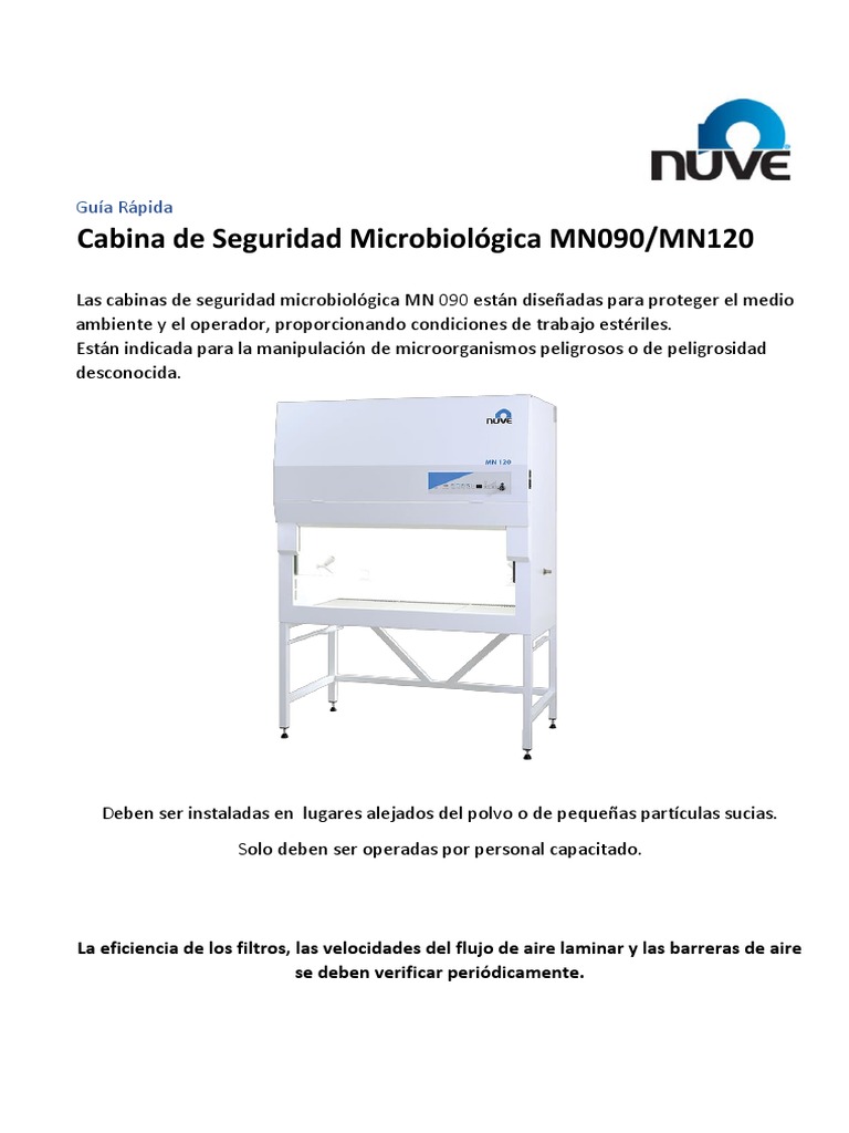 GUIA RAPIDA DE MANEJO-cabina de Flujo Laminar | Descargar gratis PDF ... GUIA RAPIDA DE MANEJO-cabina de Flujo Laminar | Descargar gratis PDF ...
