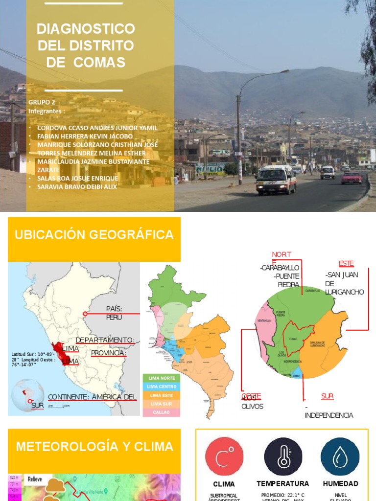 Diagnostico Del Distrito de Comas | PDF | Lima | Ciencias de la Tierra