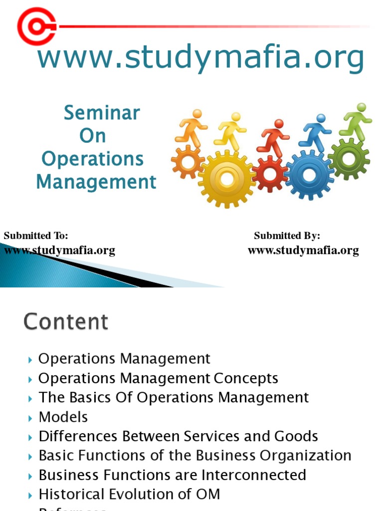 Operations Management | PDF | Operations Management | Business Process