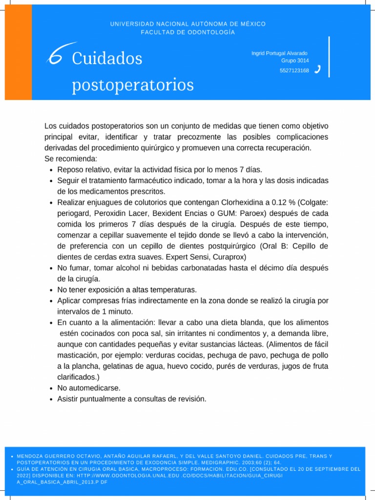 Cuidados postoperatorios | PDF