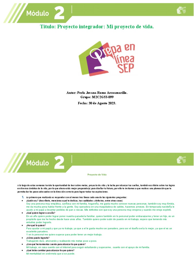 RomoArcoamarillo Perla M2S4PI | PDF | Crecimiento personal y ...