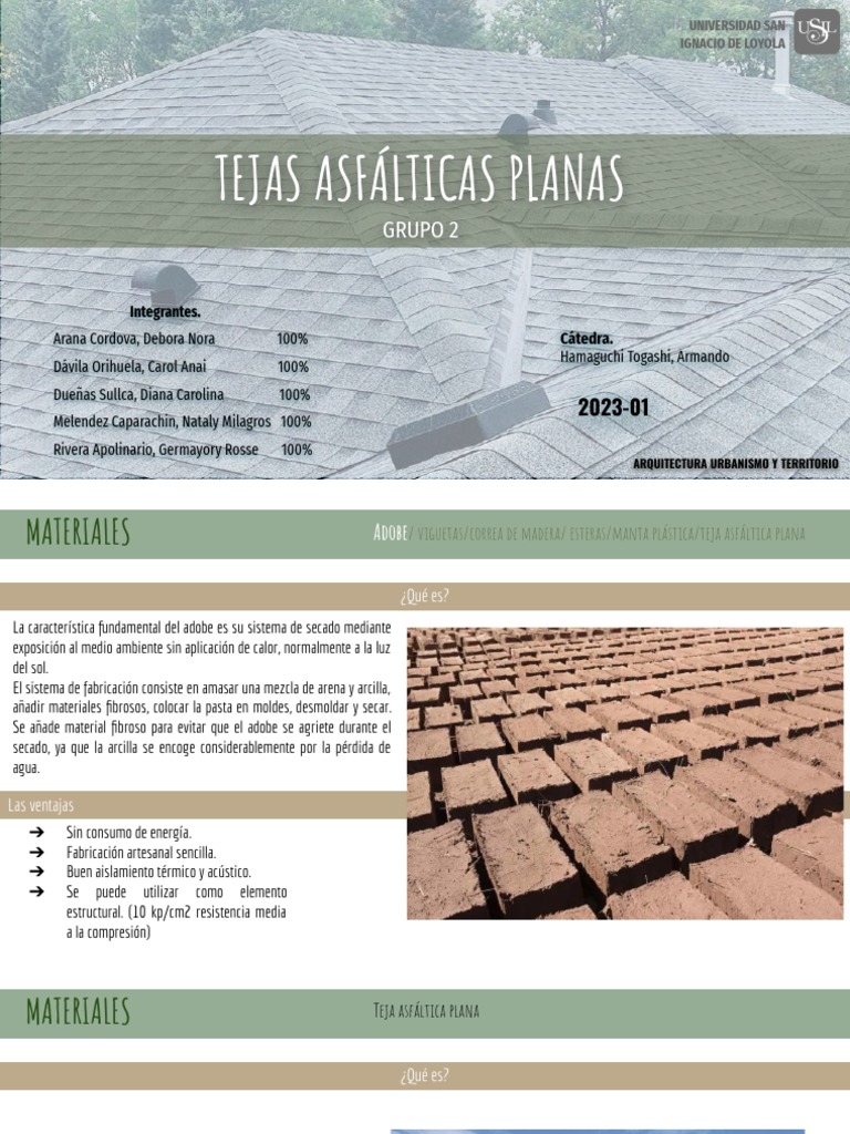 Tejas asfálticas planas | PDF | Viga (Estructura) | Hormigón