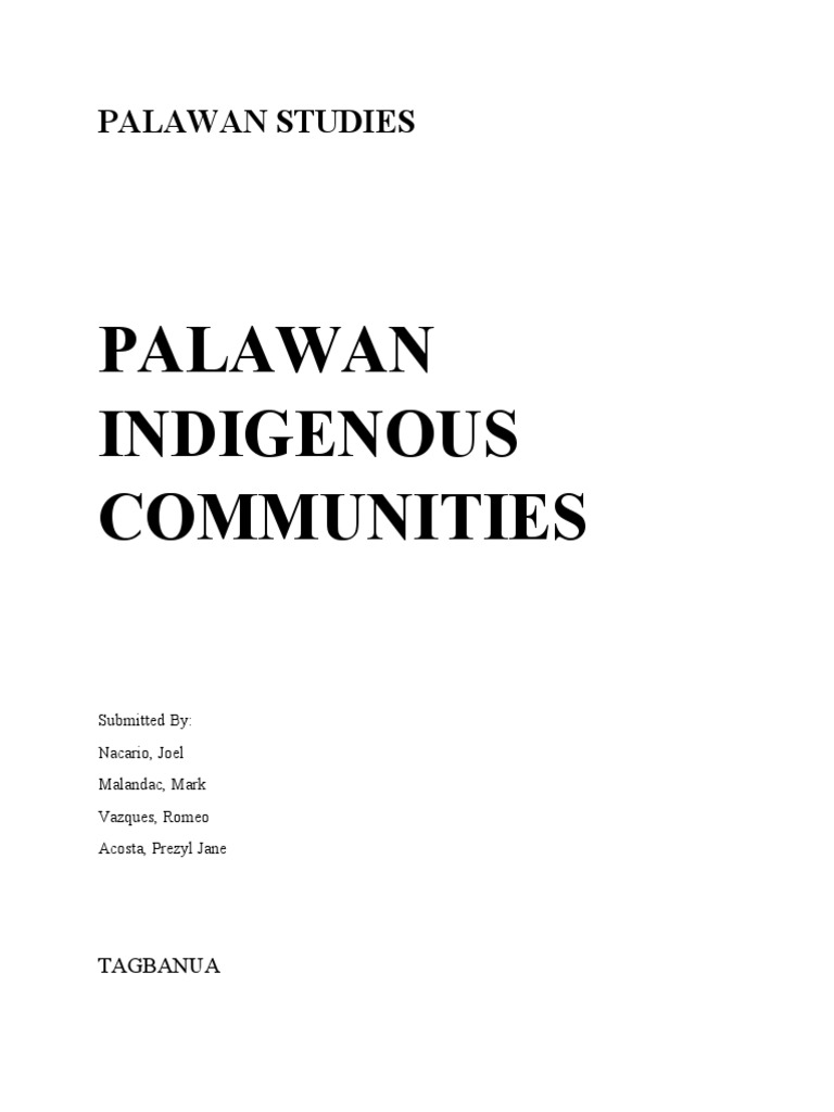 Palawan Studies | PDF