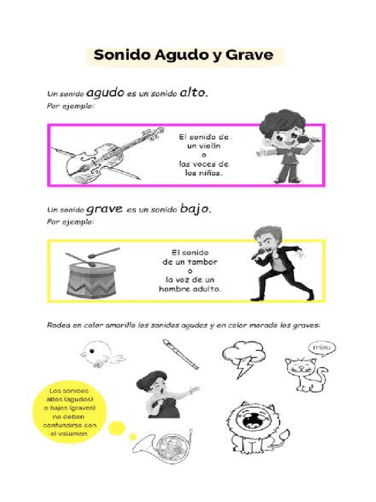 Sonidos Agudos y Graves | PDF