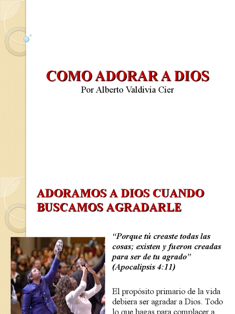Como Adorar A Dios | PDF