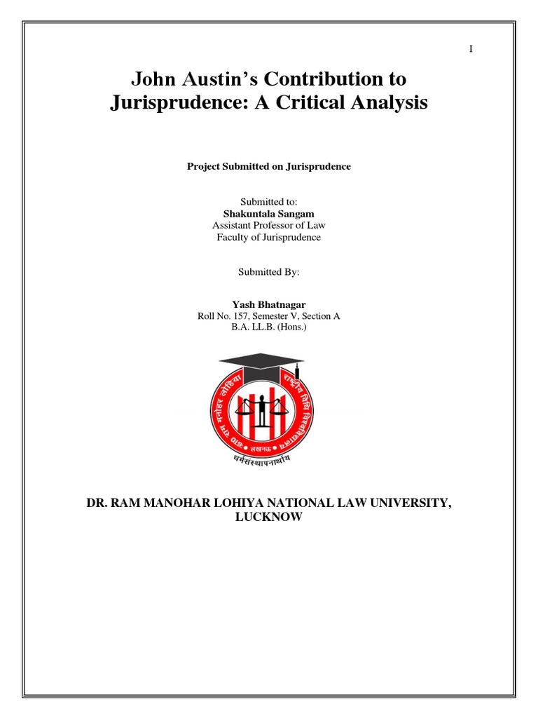 Juris Project - 200101157 | PDF | Jurisprudence | Positivism