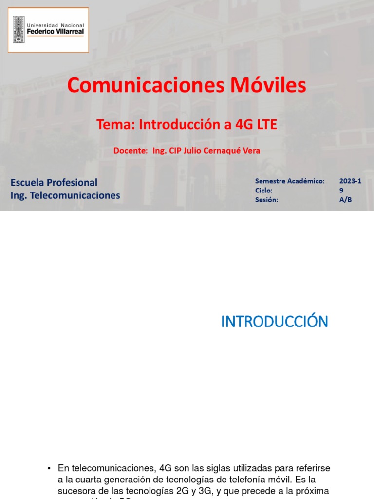 Móviles - s11 - LTE - Introducción A 4G LTE | PDF | 4 G | Protocolos de capa física