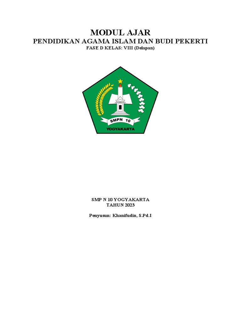 Modul Ajar Pai Dan BP SMP N 10 Yk Kelas Viii Bab 2 | PDF | Kajian ...