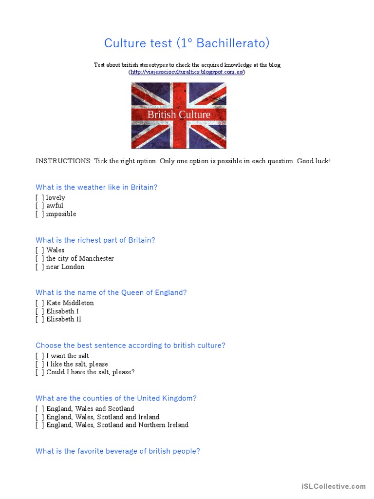 Culture Test | PDF