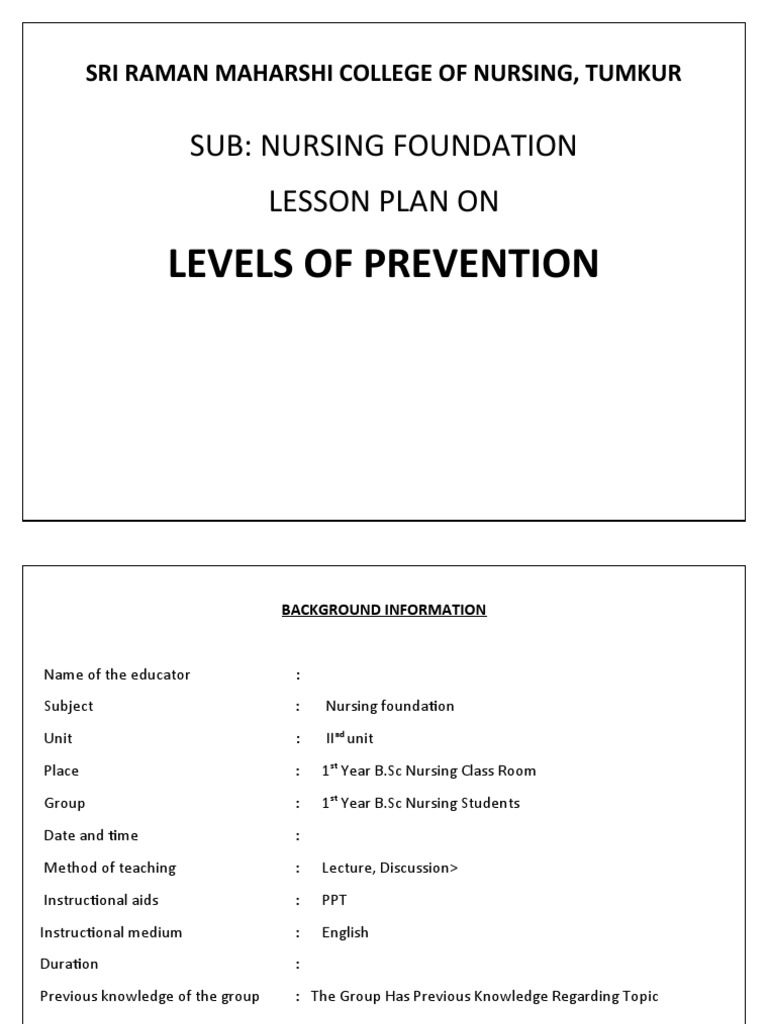 Levels Prevention | PDF | Preventive Healthcare | Health Care