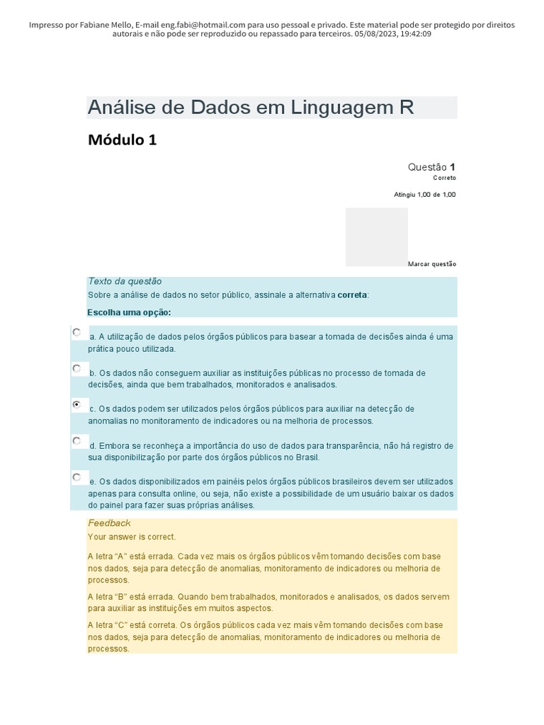 Análise de Dados em Linguagem R Completo - Passei Direto | PDF | Dados ...