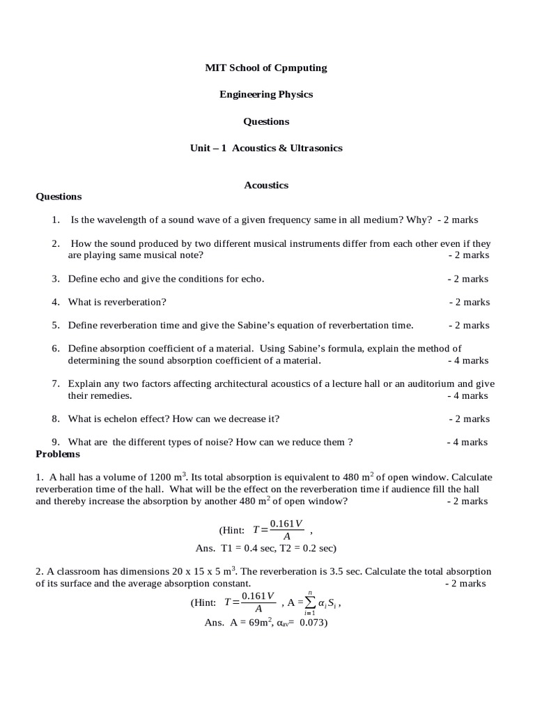 0 Questions Units-1-2 | PDF | Schrödinger Equation | Materials Science