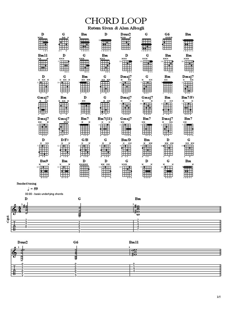 Chord Loop - Yes | PDF | Musical Instruments | Pitch (Music)