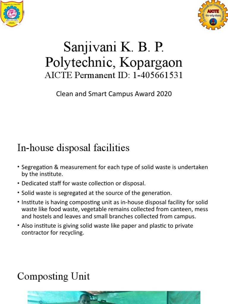 Clean And Smart Campus 2020 Presentation Pdf Waste Management