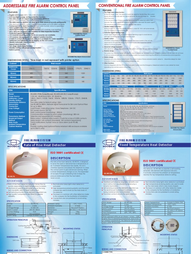 Fire Alarm Hooseki | PDF | Alternating Current | Mains Electricity