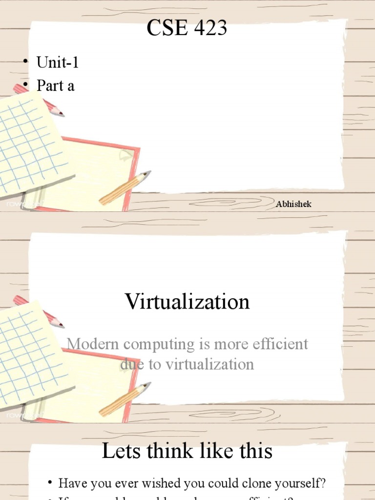 Unit1 Virtualization | PDF | Virtualization | Virtual Machine