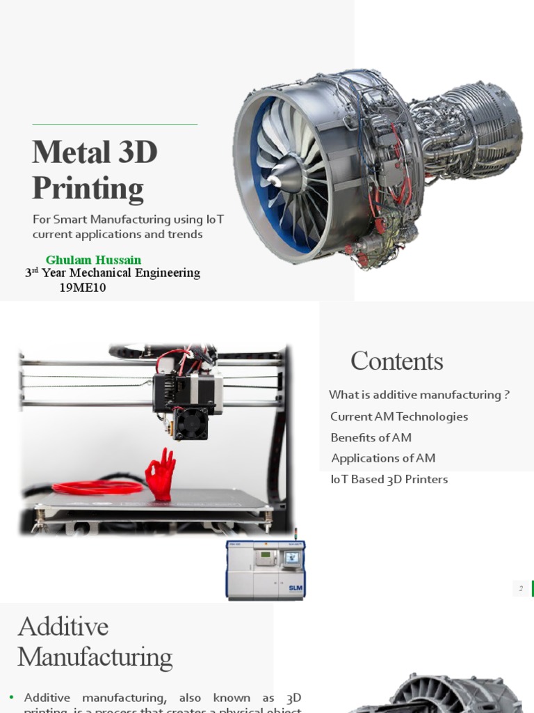 Metal 3D Printing | PDF | 3 D Printing | Internet Of Things