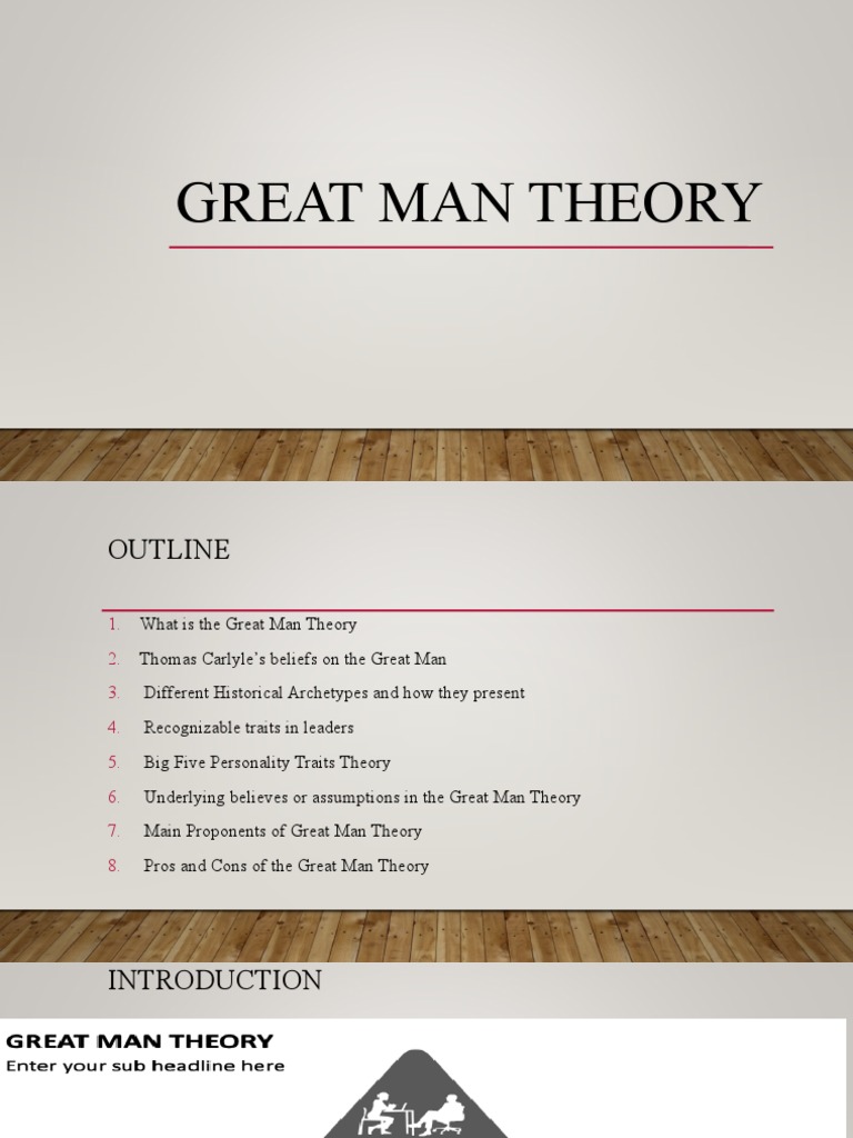 Great Man Theory | PDF | Tacit Knowledge | Leadership