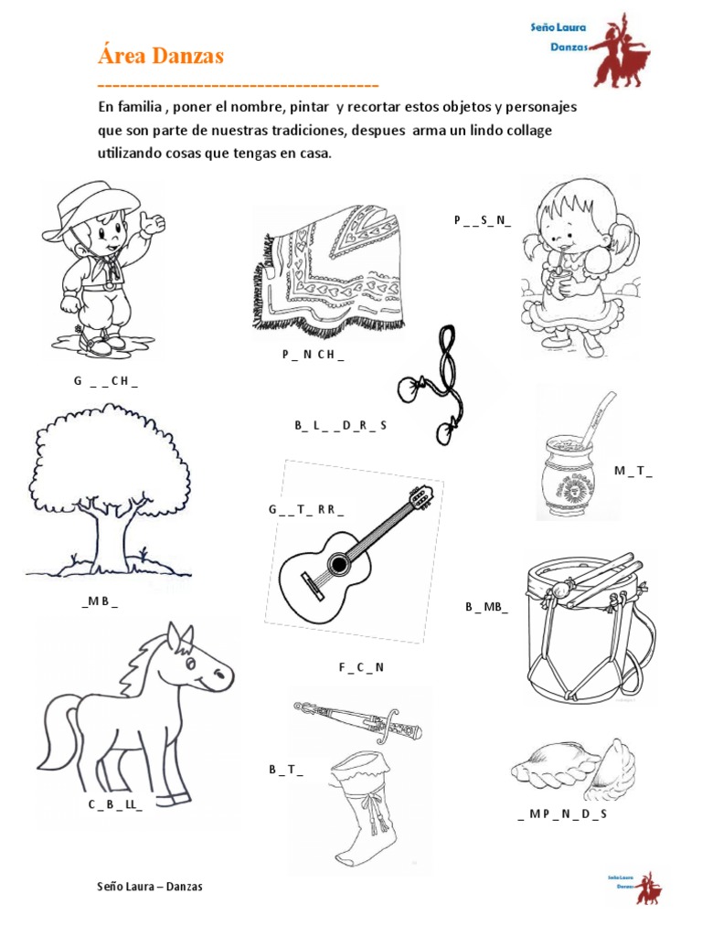 Personajes Folklore Actividad | PDF