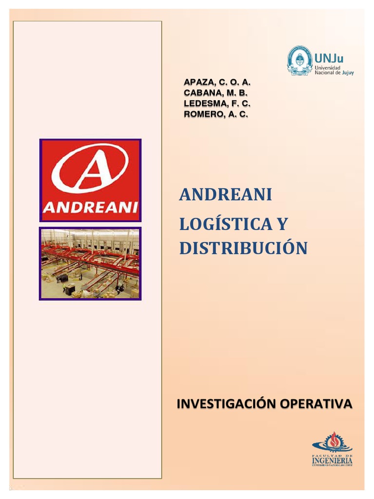 TPFINAL Logistica de Andreani | Descargar gratis PDF | Business | Logística