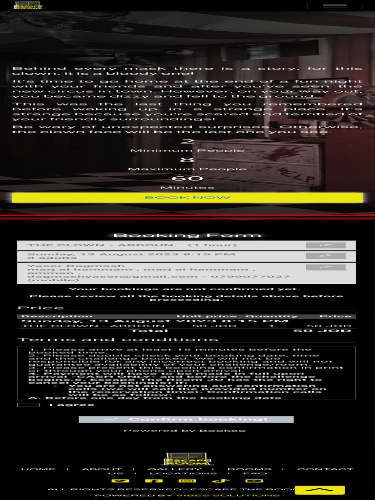 Escape The Room The Clown | PDF