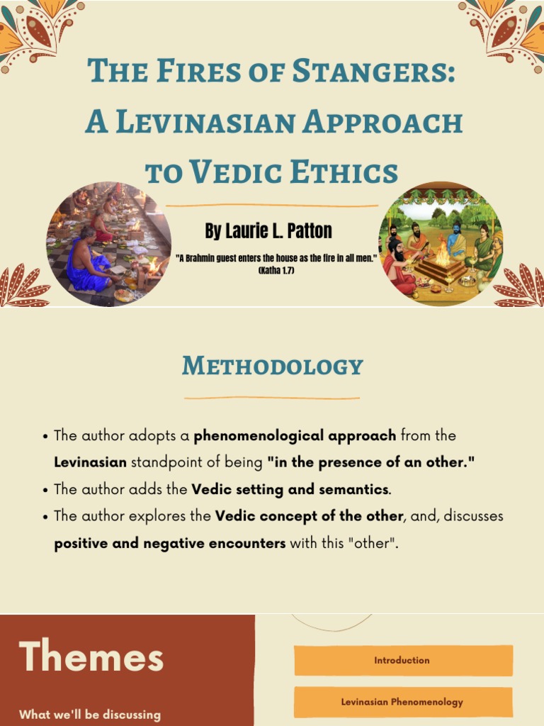 The Fires of Stangers A Levinasian Approach To Vedic Ethics | Download ...