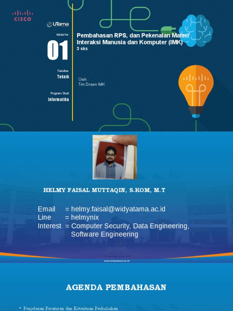 IMK - Slide PPT Minggu 1 | PDF