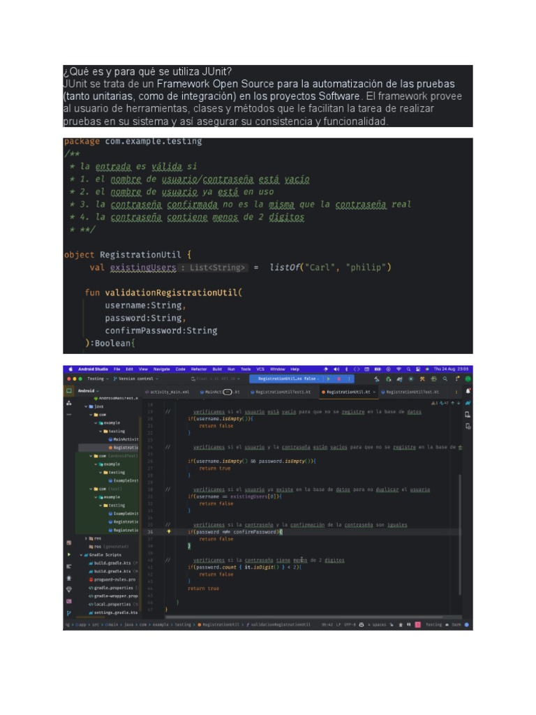 Qué Es y para Qué Se Utiliza JUnit | PDF