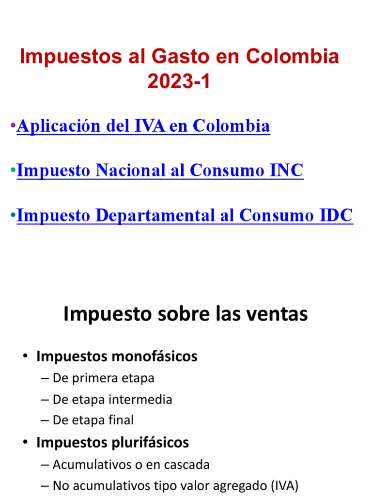 Guia para Estudiar Iva 2023-2 | PDF | Impuestos | Impuesto al valor agregado