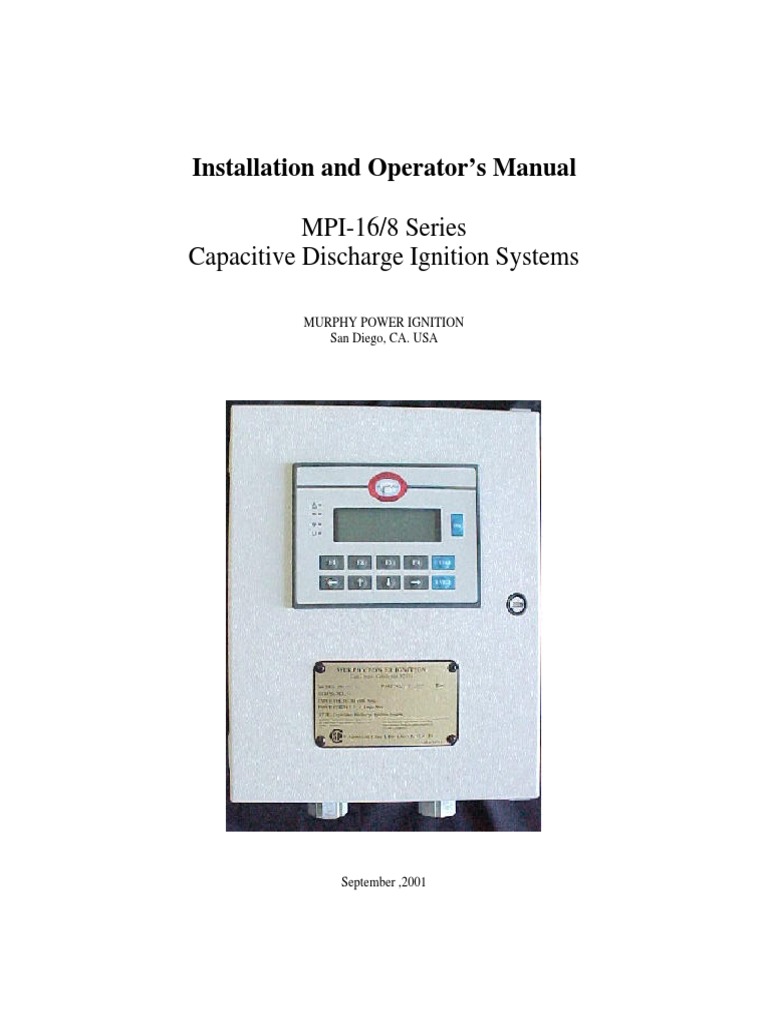 7 - Murphy Power Ignition - Mpi 16 - Install Maintenance | PDF ...