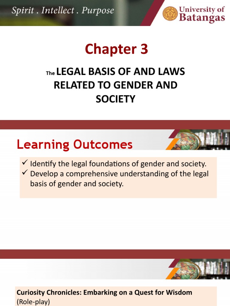 Chapter_3_-_Legal_Basis_of_Gender_and_Society | PDF | Gender | Gender ...