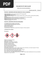 MSDS Pegamento PVC Oatey | PDF | Combustión | Agua