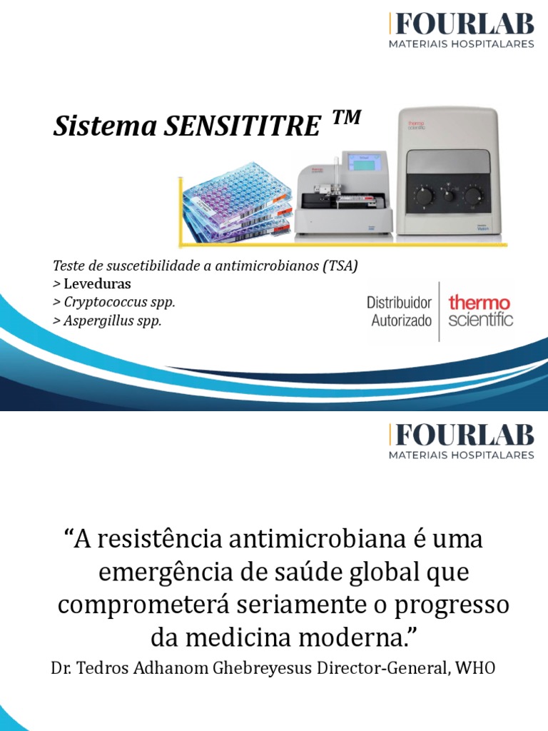 Sensititre - ThermoFisher - FOURLAB | PDF | Especialidades médicas