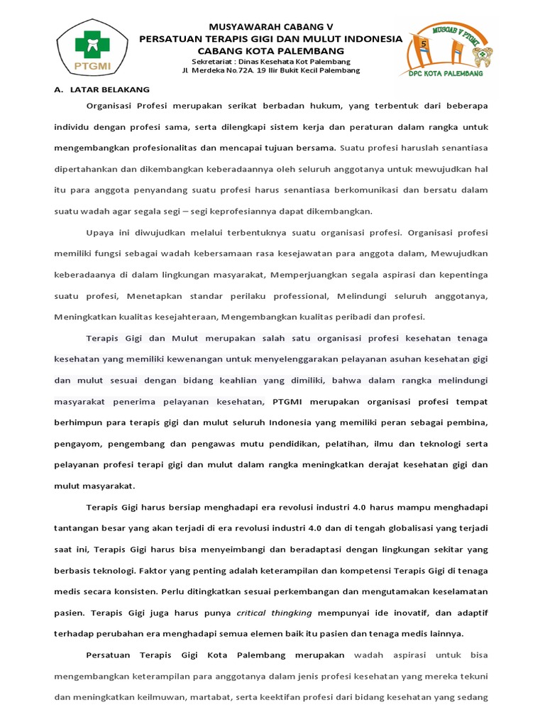 Proposal Muscab V 2022 New Acc | PDF | Karier & Perkembangan | Bisnis