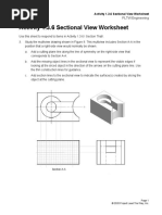 Modul 4 Eng-Drawing - Section Views | PDF | Drawing | Geometry