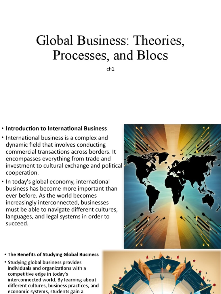International Business | PDF | Internationalization | Market (Economics)