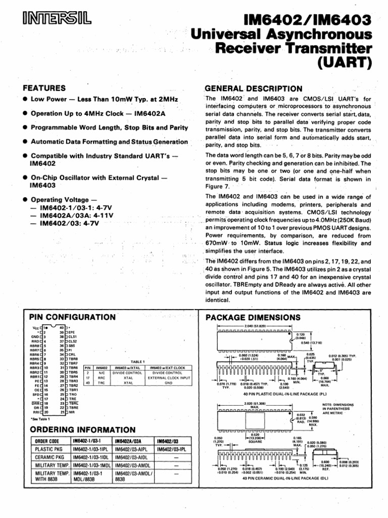 IM6402 | PDF | Information And Communications Technology | Computer Data